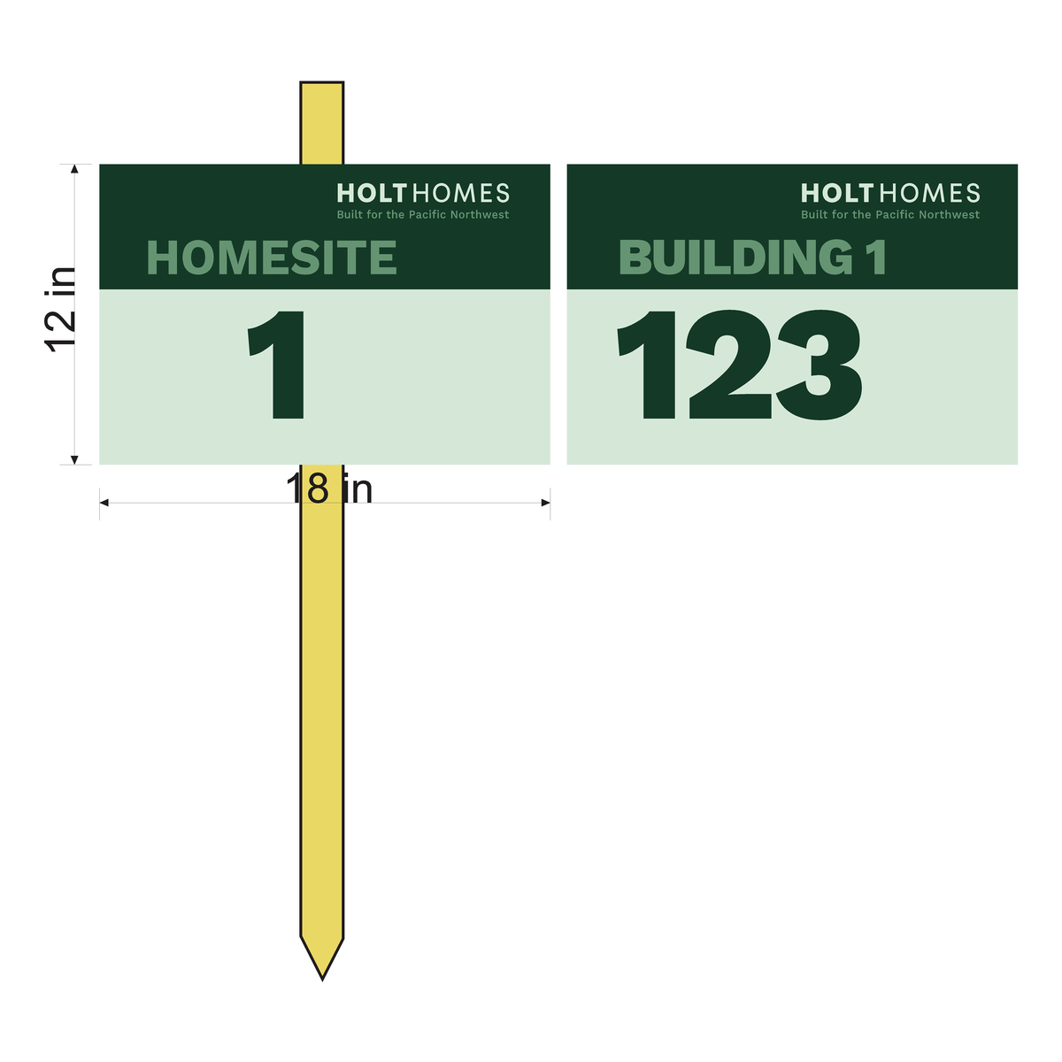 Holt Homes Lot Signs – Buz White Sign & Design