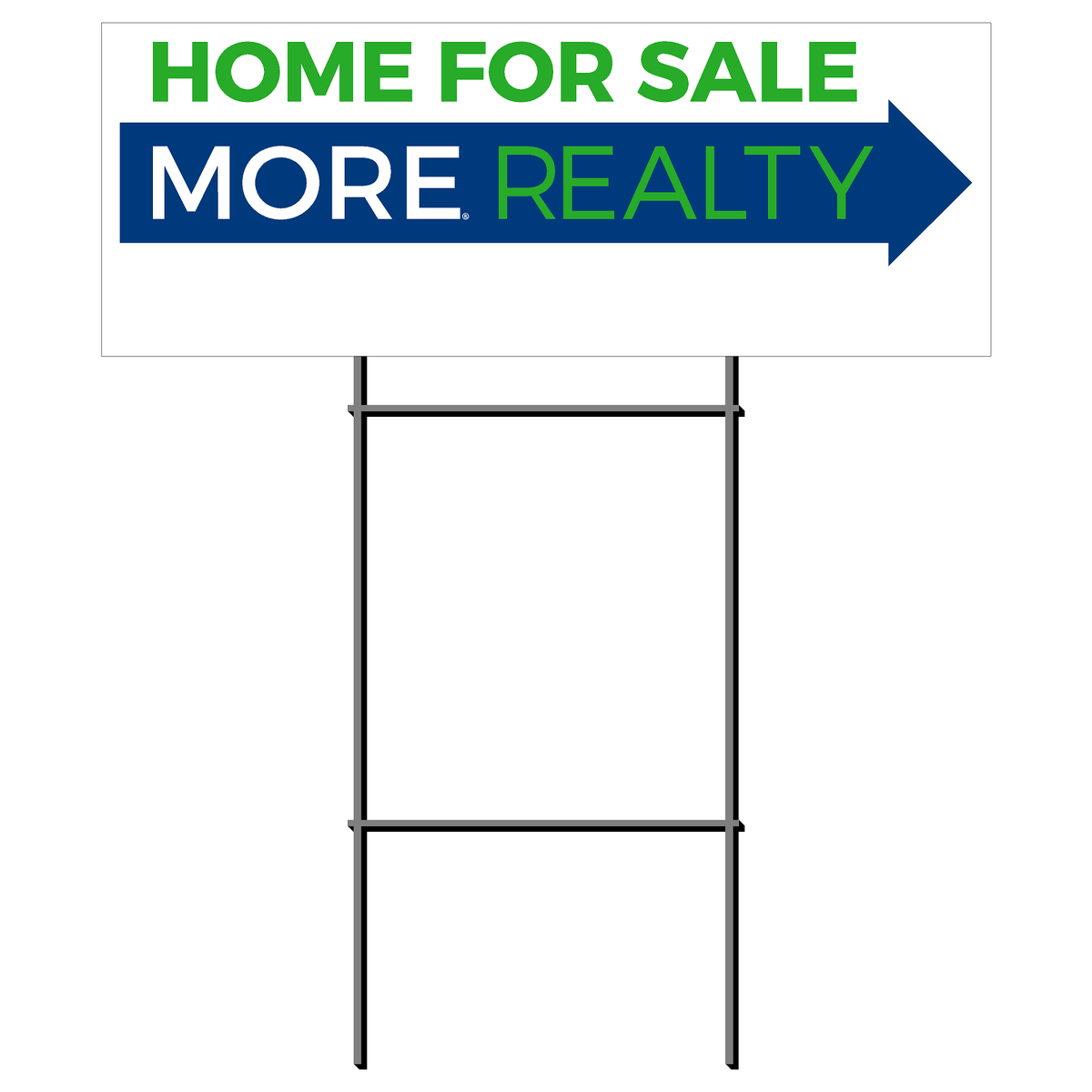 MORE Realty Generic Directional Signs (IN STOCK) – Buz White Sign & Design