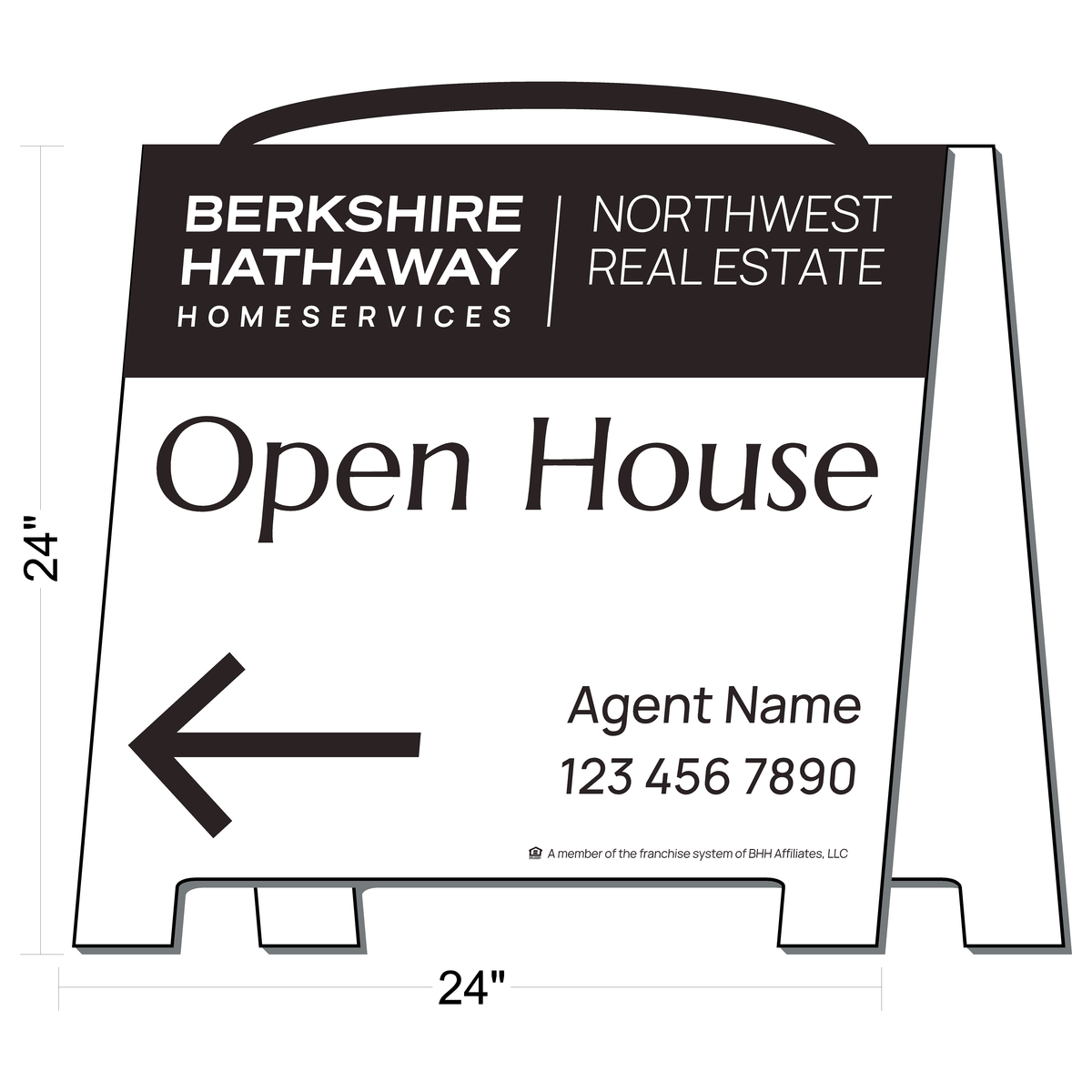 Berkshire Hathaway HomeServices Open House A-Frame Sign – Buz White ...