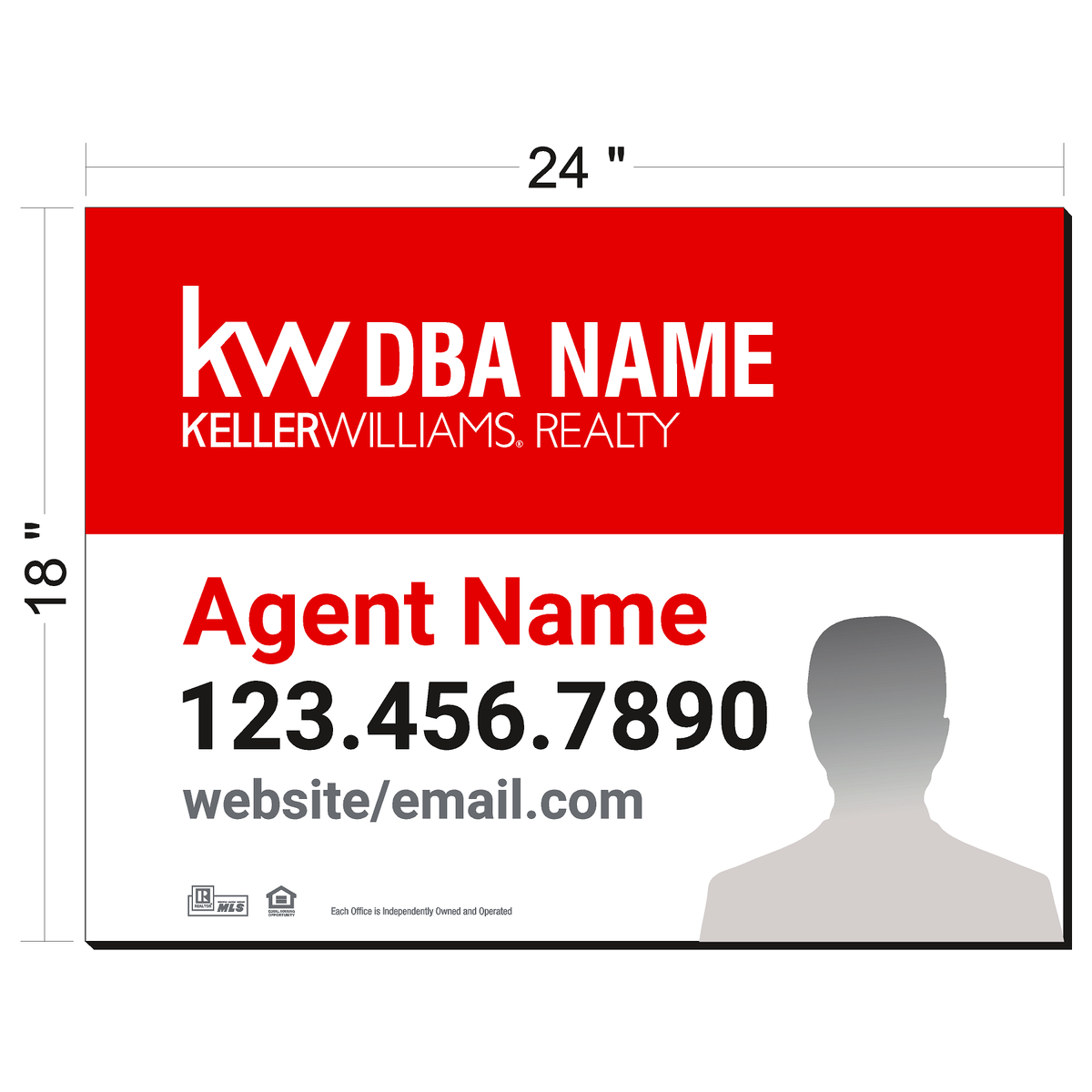Keller Williams Custom Listing Signs – Buz White Sign & Design