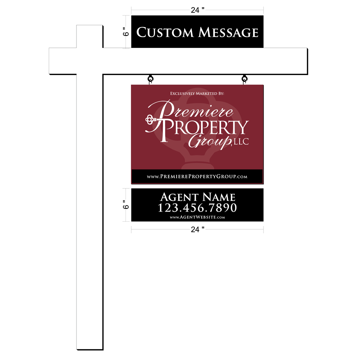 Premiere Property Group Real Estate Agent Listing Sign Riders – Buz ...