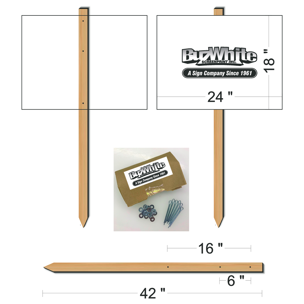 In Stock Real Estate Signs – Buz White Sign & Design